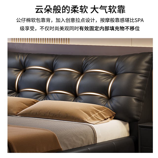 Blue ideal big black bear black leather bed meaning minimalist internal ...