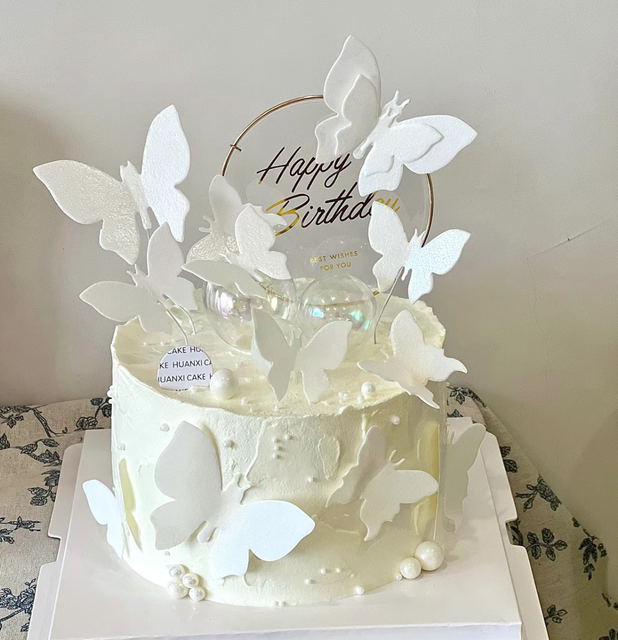 Valentine's Day Goddess Dream Butterfly Low Sugar Xylitol Birthday Cake ...