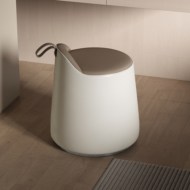 Simple modern living room sofa coffee table coffee stool can rotate the ...