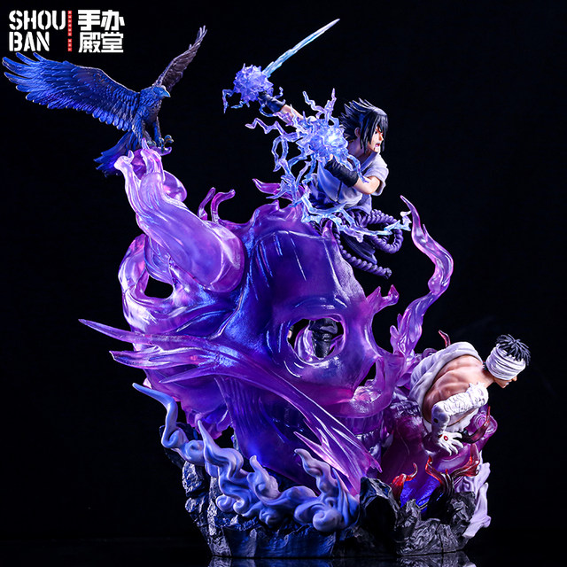 Naruto Burning Wind GK Uchiha Sasuke VS Danzo Figure Statue Two ...