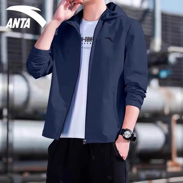 ANTA Sports Jacket Men's 2024 New Winter Windproof Casual Windbreaker ...