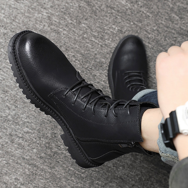 Autumn Martin boots men's high-top thick-soled British style boots men ...