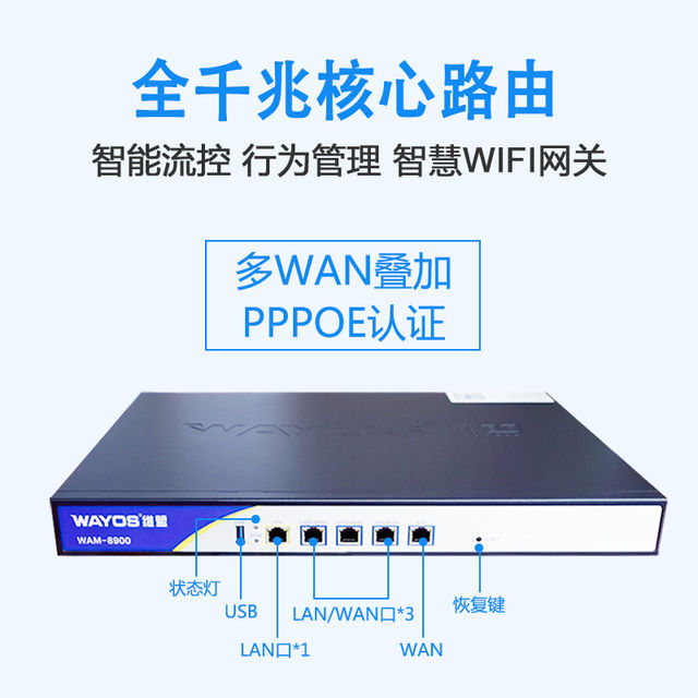 wayos Weimeng WAM-9900 multi-WAN port Gigabit enterprise router wired ...