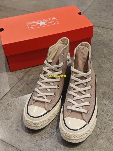 Converse Converse 2024 spring 1970s light milk tea high and low casual ...
