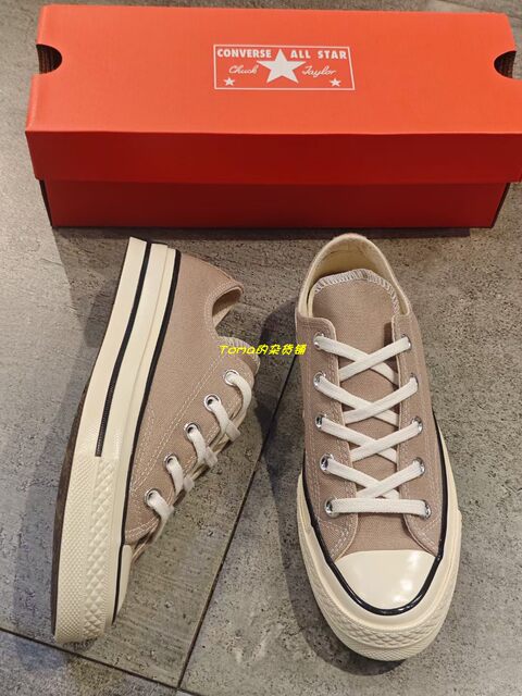 Converse Converse 2024 spring 1970s light milk tea high and low casual ...