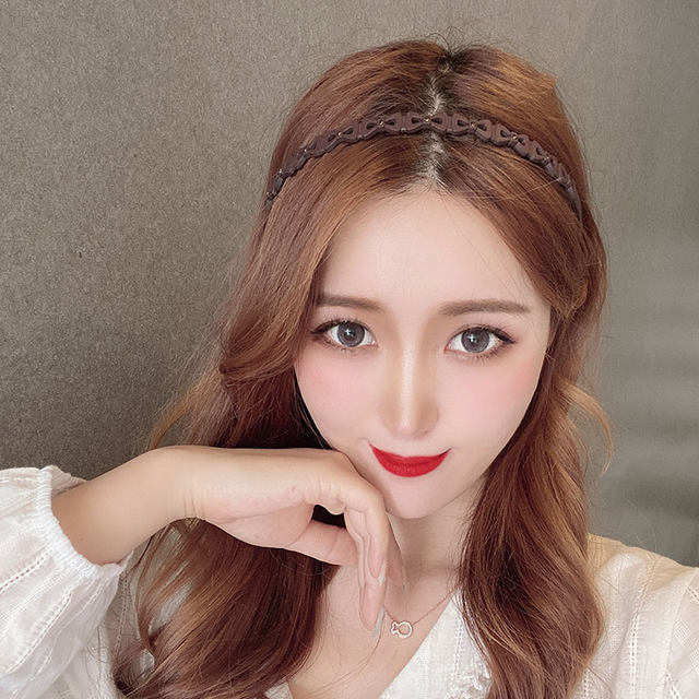 Flashing rhinestone hollow bow sweet thin hair hoe Korean diamond ...