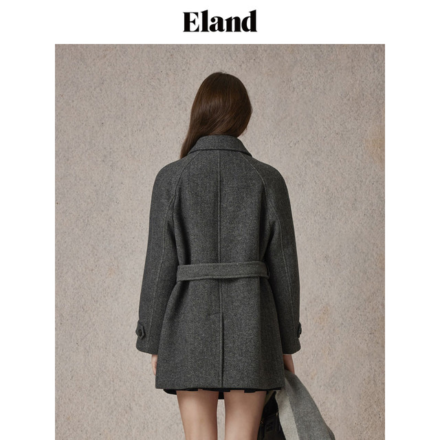 Eland clothes love woolen coat women contain cotton wool band, thin ...