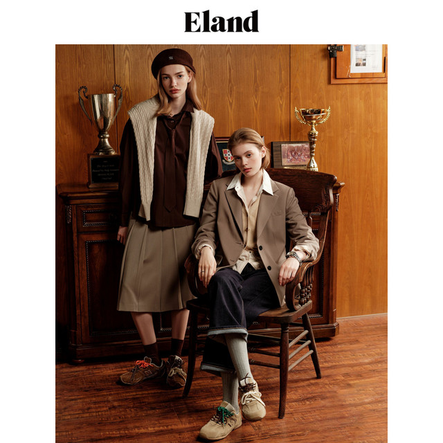 Eland clothes and love shirt for women simple 100% long cotton soft ...