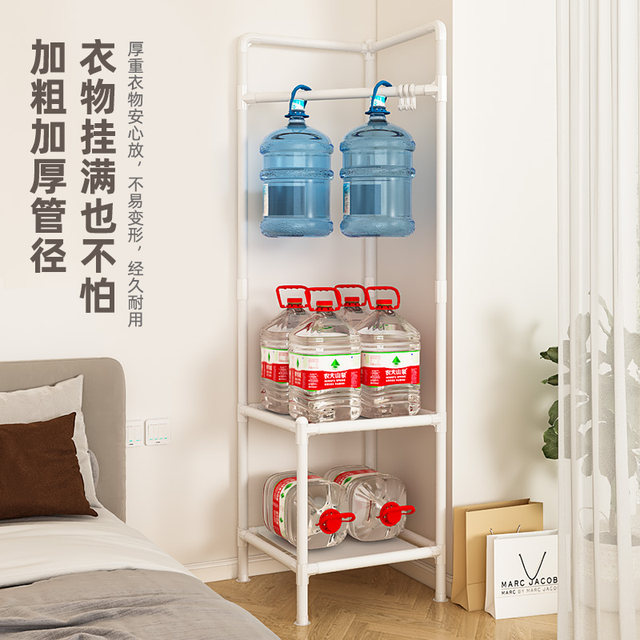 Household corner bedroom floor-standing clothes rack dormitory college ...