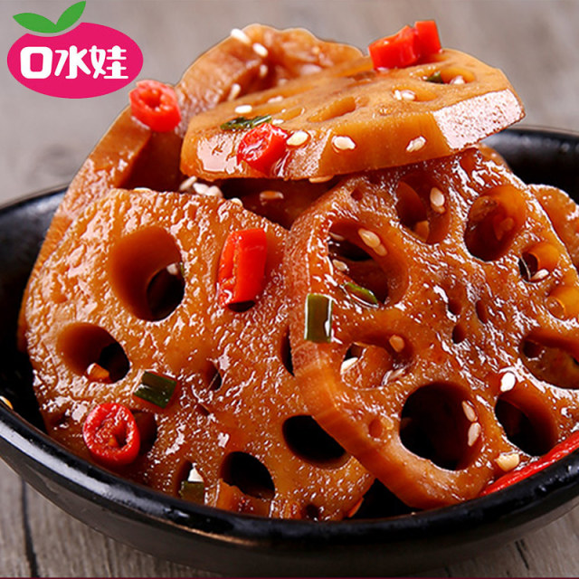 Spicy braised lotus root, spicy lotus root slices, crispy lotus root ...