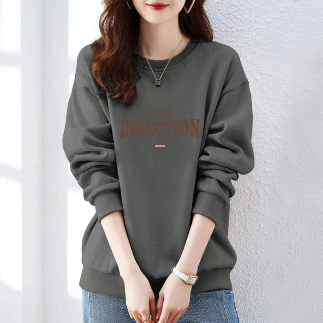 Clear warehouse leakage outlet Fashion bottoming top women's loose and ...