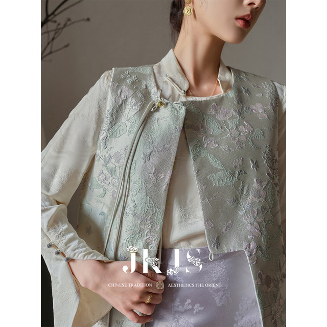 JKJS shirt stacking vest women's 2025 new national wind horses clip new ...