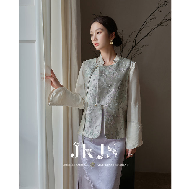 JKJS shirt stacking vest women's 2025 new national wind horses clip new ...