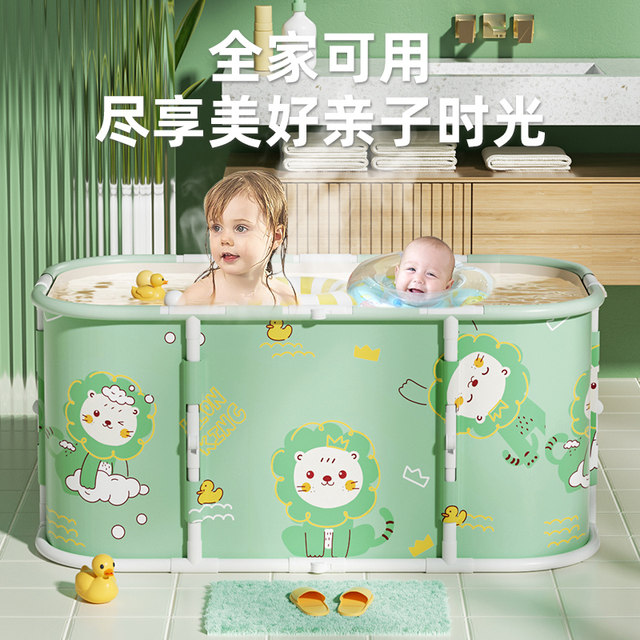 Baby swimming bucket Furnishing baby swimming pool can fold children ...