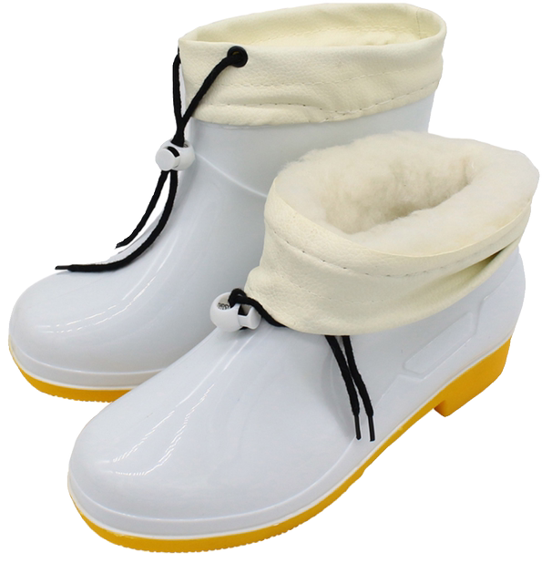 Food factory sanitary boots plus cotton rain boots anti -slip ...