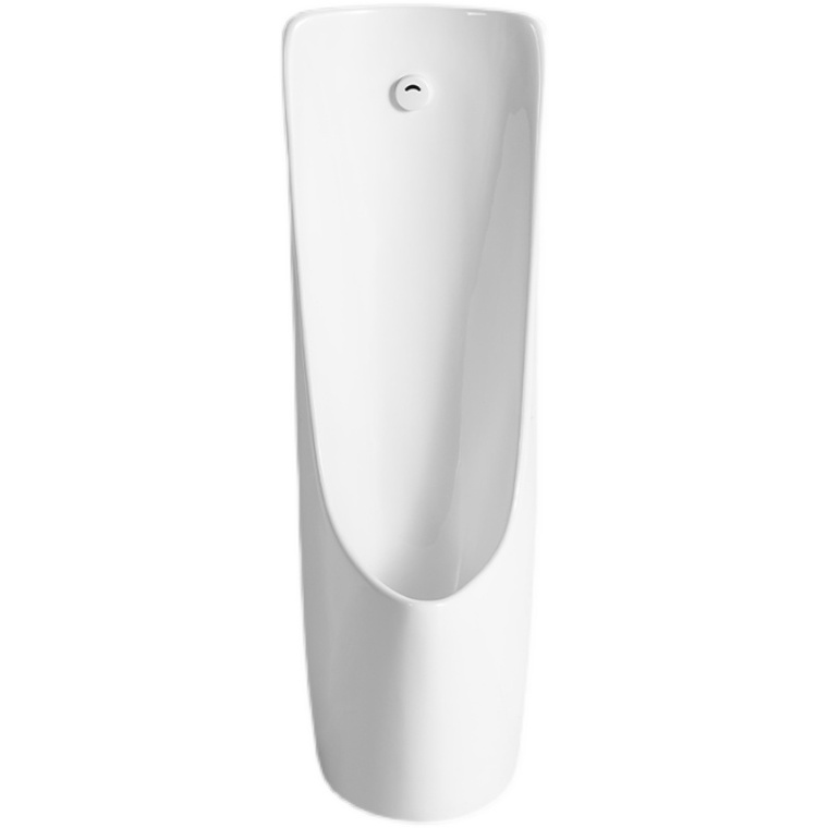 Vertical surface mounted induction ceramic men's urinal