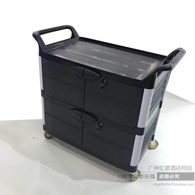 Hotel dining cart bowl collection cart with door and lock dining cart ...
