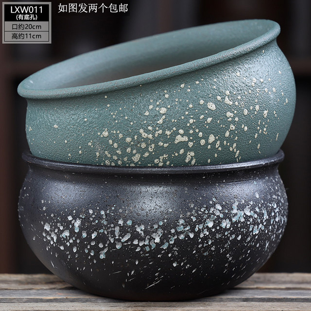 Flower pot Large personalized short pot wide mouth Phalaenopsis special ...