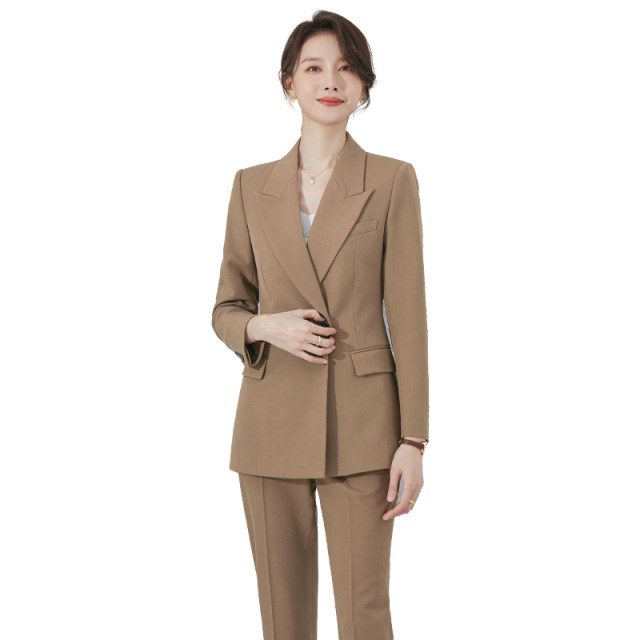 Shiluya Khaki Textured Blazer Women's 2024 New Slim High-End ...