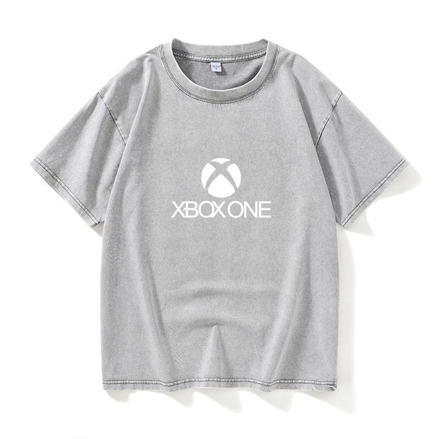 XBox One logo T -shirt short -sleeved tide clothes female male round ...