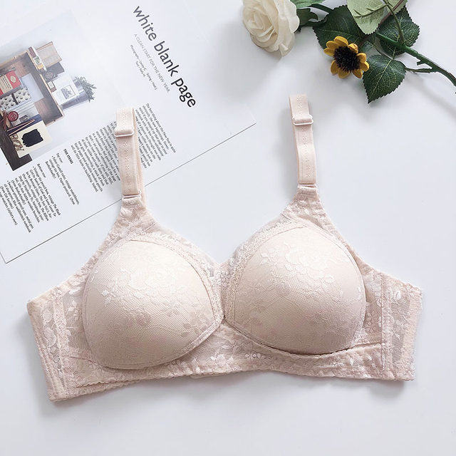 Large size pure cotton bra for fat women, no support, no steel rings ...