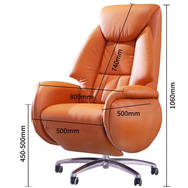 Muye Electric lying boss chair leather home computer chair dual motor ...