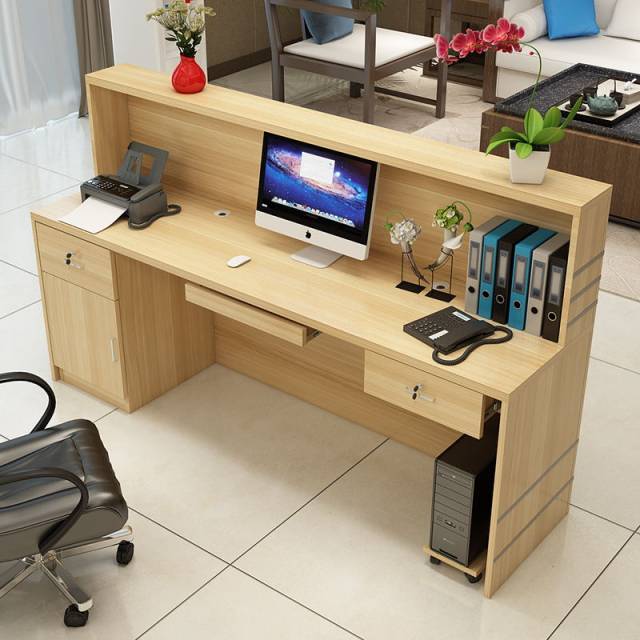 Simple front desk cashier reception bar clothing beauty mobile phone ...