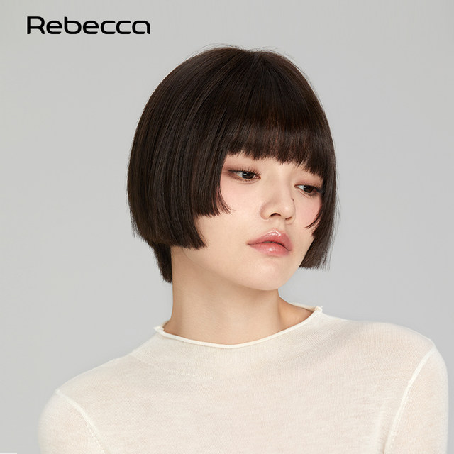 Rebecca wig female short hair princess cut full head wig set ...