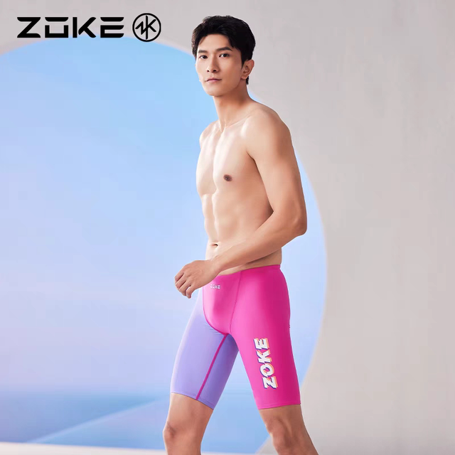 Zhouke's new product men's five-point swimming trunks flat angle ...