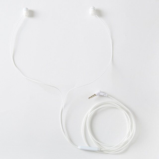 Painless Soft Silicone L diagonal bending mobile phone flat headphones ...