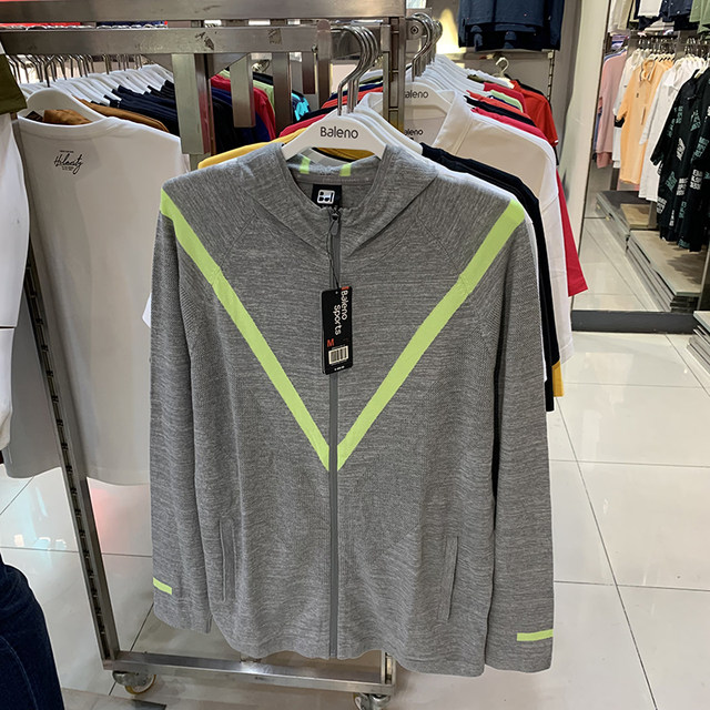 Baleno spring and autumn men's color-blocked hooded casual sports ...