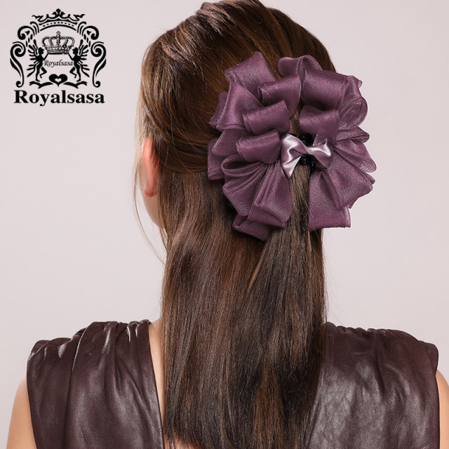 Royal salsa hair clip large hair clip hair ponytail clip flower ...