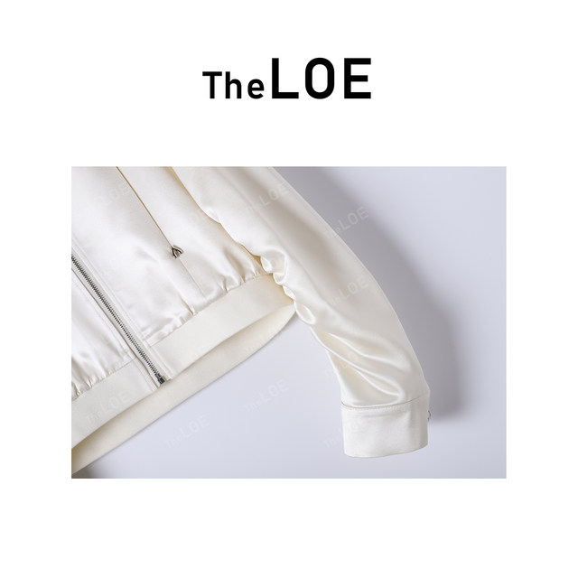 Luo Yiyi TheLOE/ Acetate Baseball Suit] Lazy style zipper baseball suit top unique and super ...
