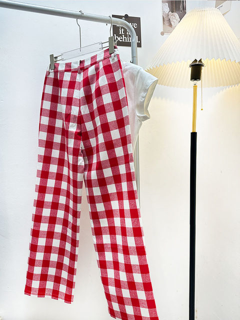 le rouge Zhou Meimei Copenhagen blogger's daily red plaid flap pocket ...