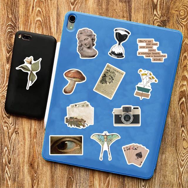 50 Zhangyi's retro posts, old things English handbook DIY decorative ...