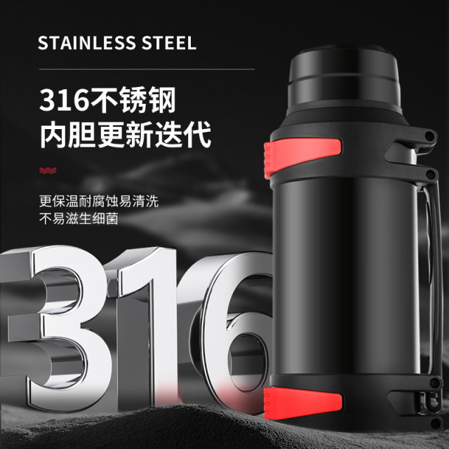 316 stainless steel thermos kettle outdoor large capacity thermos cup ...