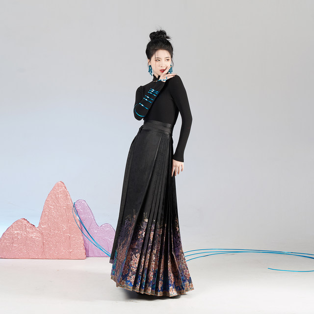 Luo Fu Meng Zhi Zhi Bian Make -making Hanfu Horse Skirt Women's Set ...
