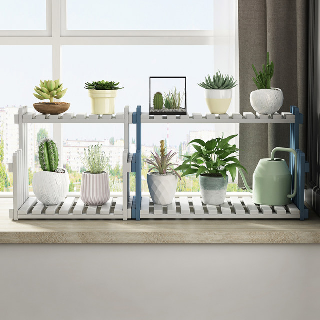 Windowsille succulent flower shelf floor-to-ceiling indoor bay window ...