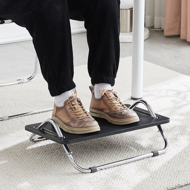 Office footstool, anti-warping two-legged artifact, under-table ...