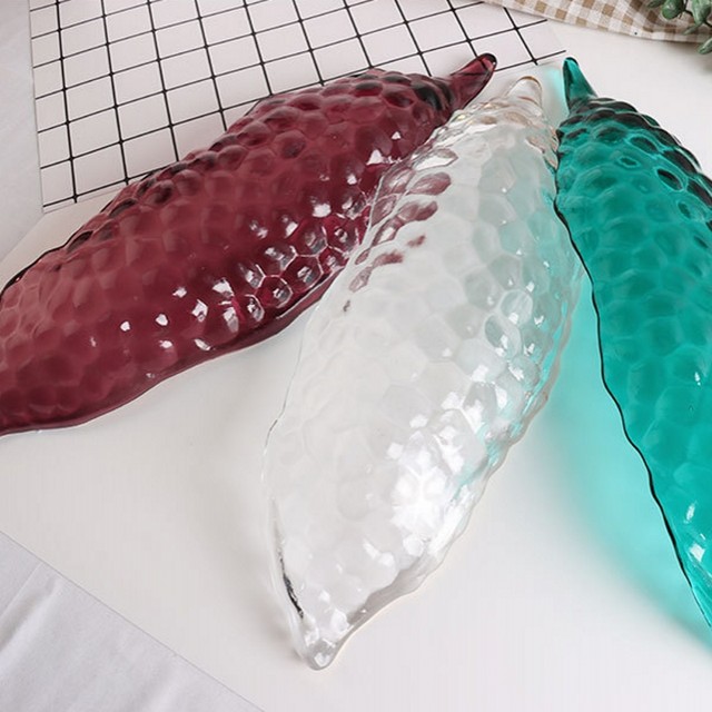 Creative INS Irregular Pea Phnom Penh Glass Plate Nordic Frozen Fruit ...