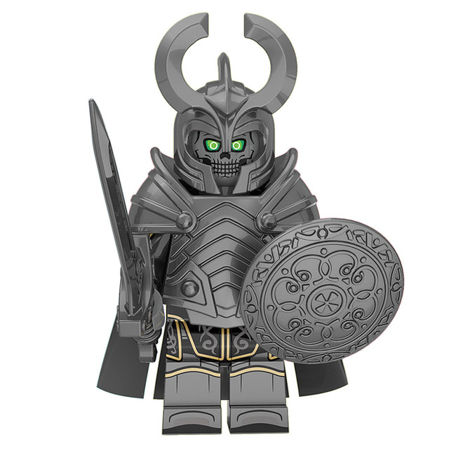 Thor Asgard Guard Guard Core KT1044 Medieval Soldier Figure Assembled Toy