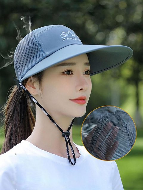 Sunscreen breathable sun hat female anti -ultraviolet fashion big ...