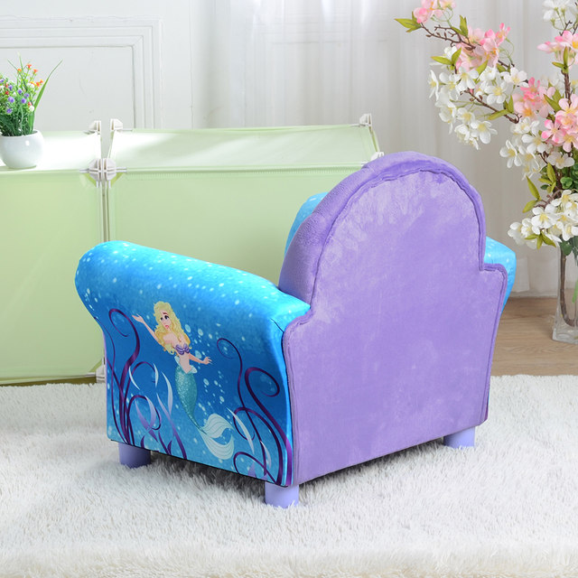 Children's sofa small sofa cute mermaid baby sofa card single princess ...