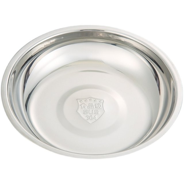 304 stainless steel small round dish, side dish dish, condiment dish ...