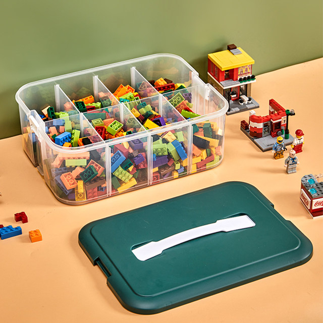 Lego bricks storage box Children's toy size Granules parts sorting ...