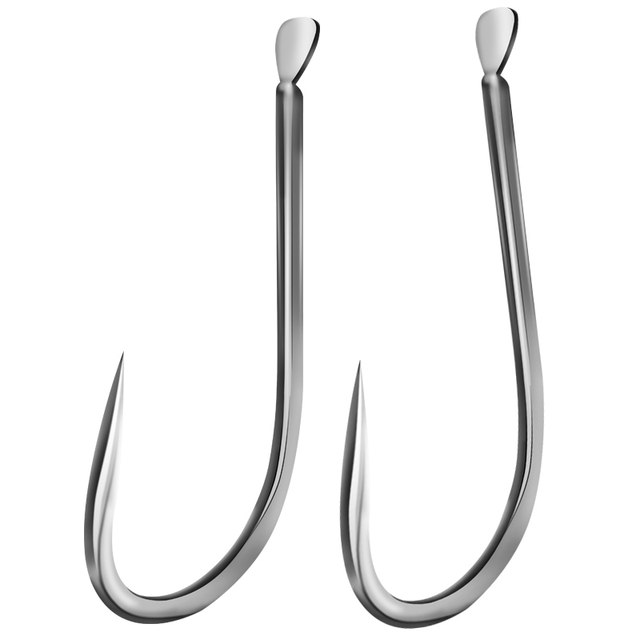 New Guandong fishhook official hook without barbs tied with finished sub-line double hook anti ...