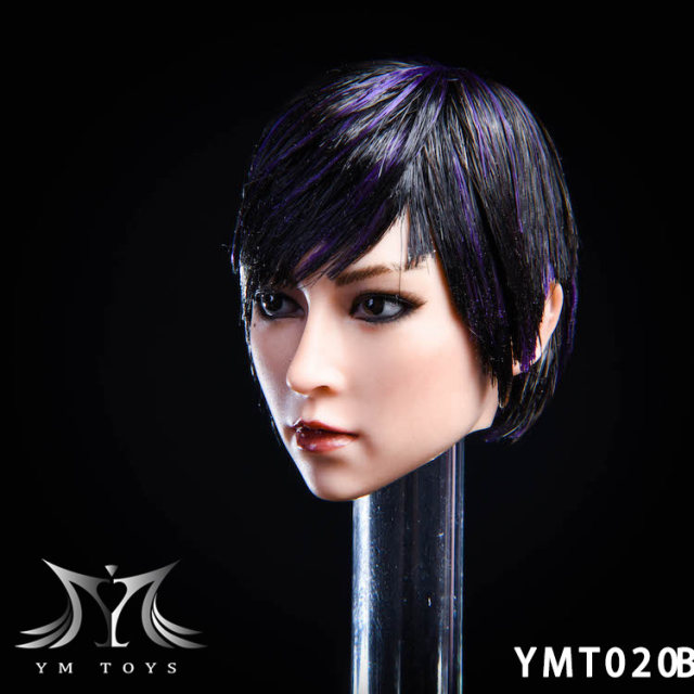 1/6 female soldier female head carving ymtoys ymt020 Ya hair transplant ...