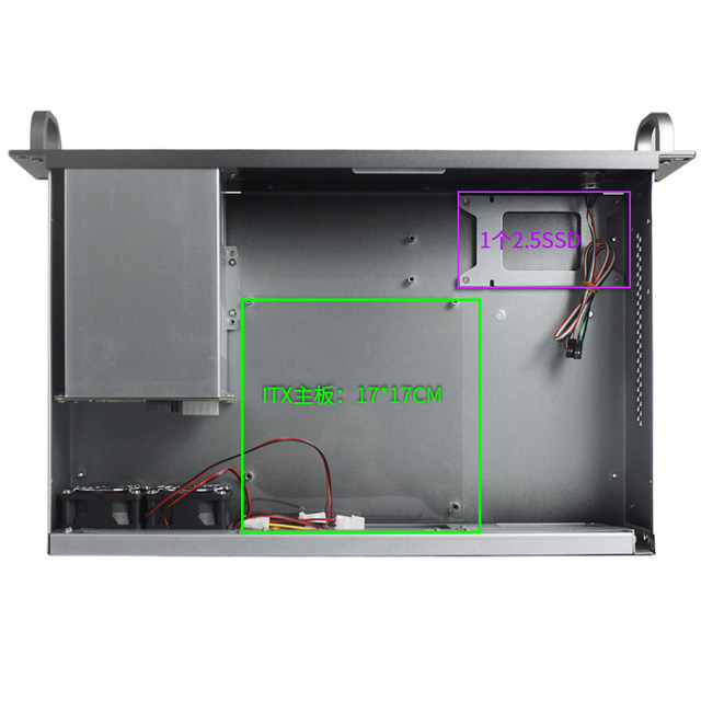 2u server chassis ultra-short 280 deep aluminum panel 3 hot-swappable ...