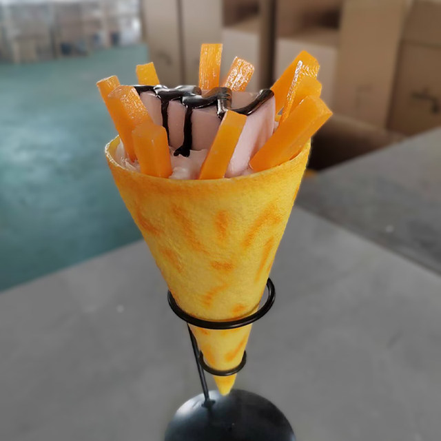 Simulated Crepe Model Hand Holding Dessert Custom Dessert French ...