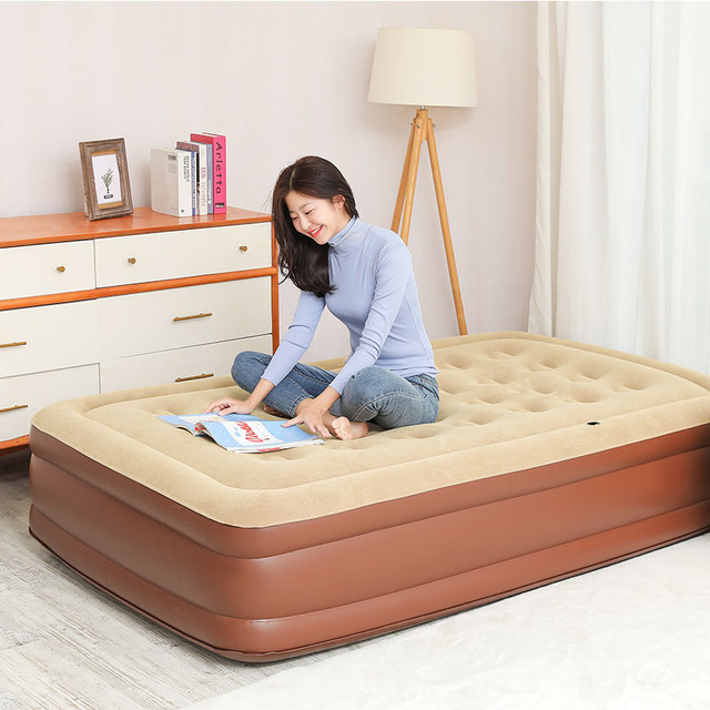 Inflatable bed lunch break 1.5 double simple cartoon air mattress plus ...